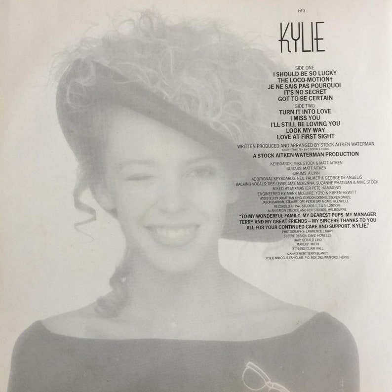 Kylie Minogue kylie/ Vinyl - Etsy