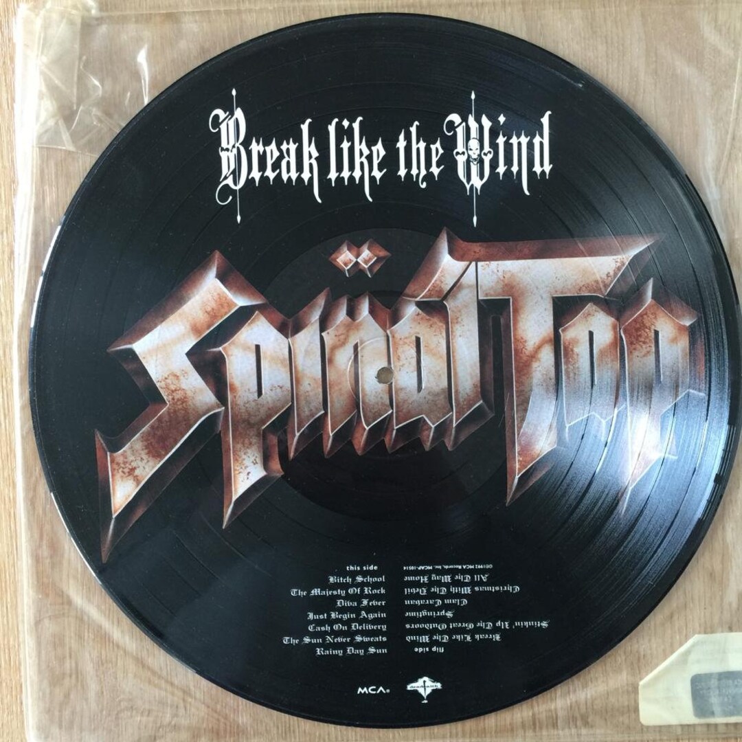 Spinal Tap Break Like the Wind Picture Disc/ Vinyl/ Gift/ - Etsy