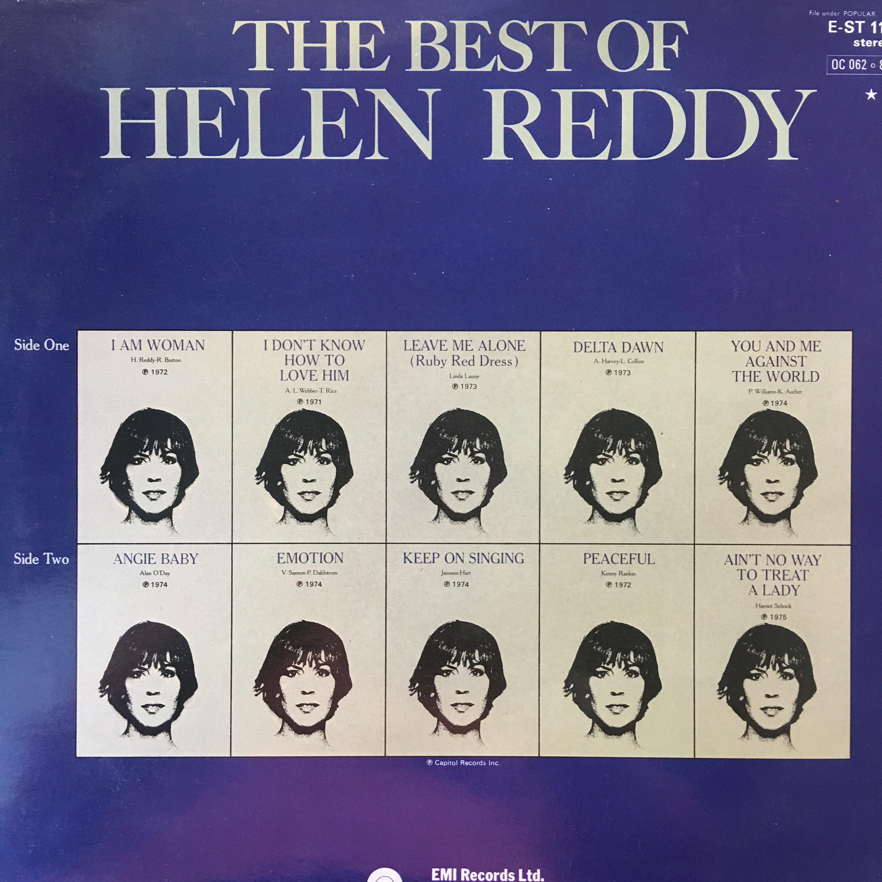 Helen Reddy, the Best of Helen Reddy / Vinyl - Etsy