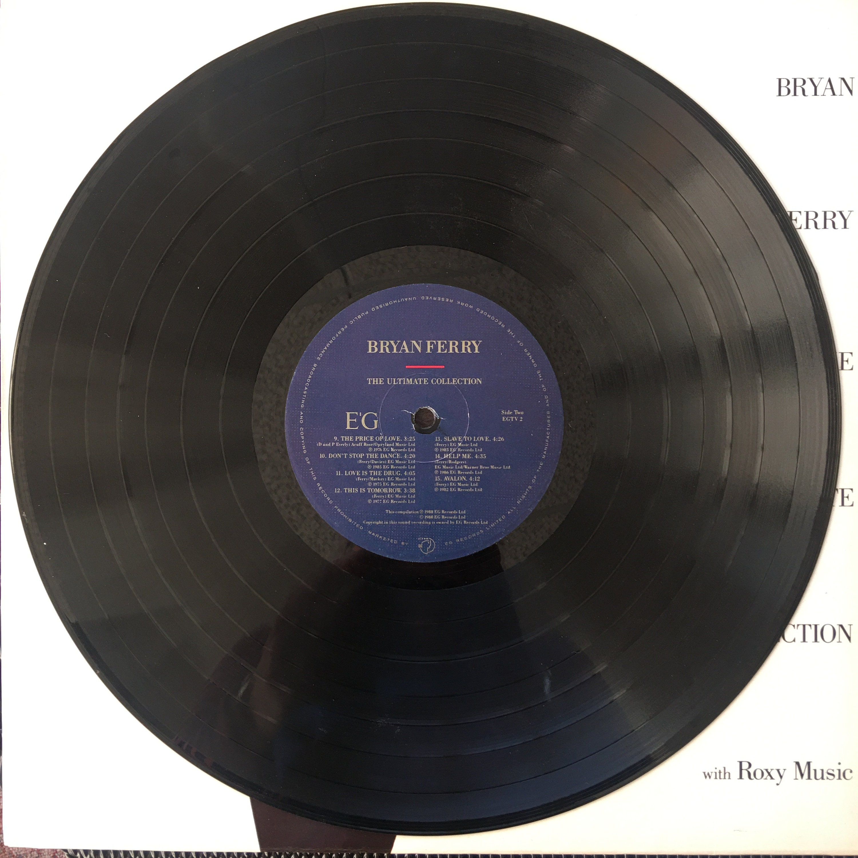 Bryan Ferry, the Ultimate Collection With Roxy Music / Vinyl - Etsy