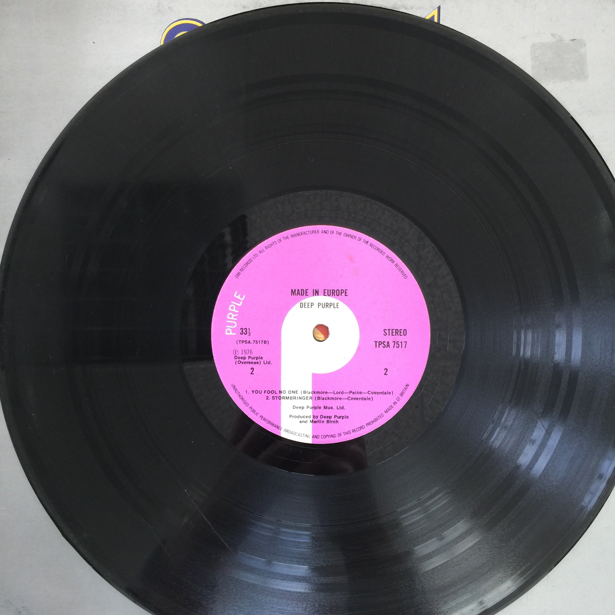 Deep Purple, Made in Europe / Vinyl - Etsy