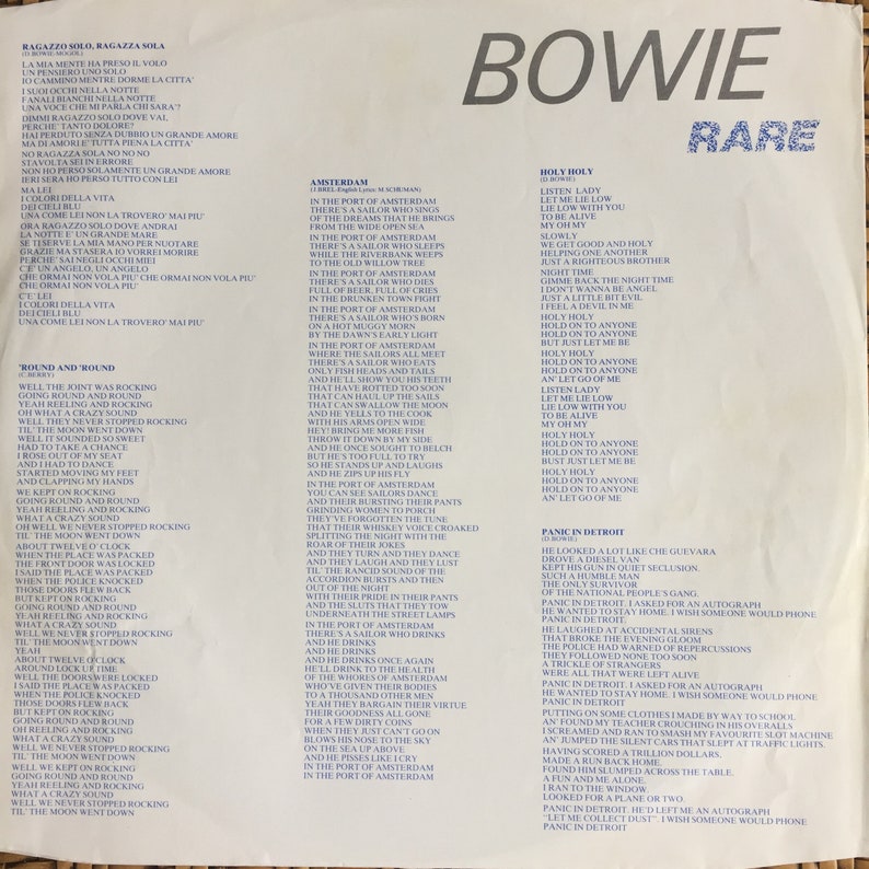 David Bowie, Rare / Vinyl - Etsy