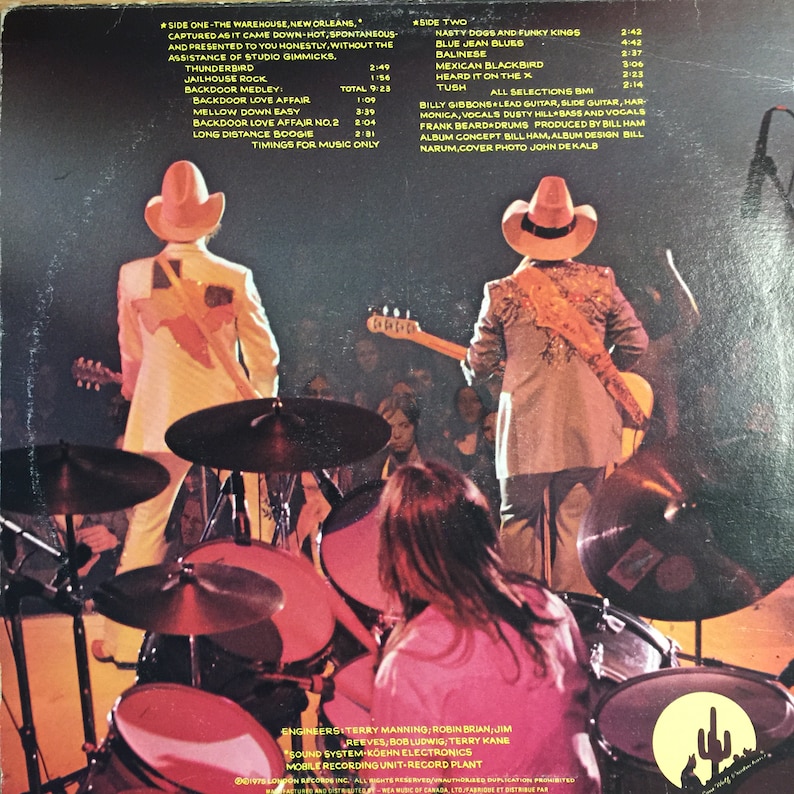 ZZ Top, Fandango / Vinyl - Etsy