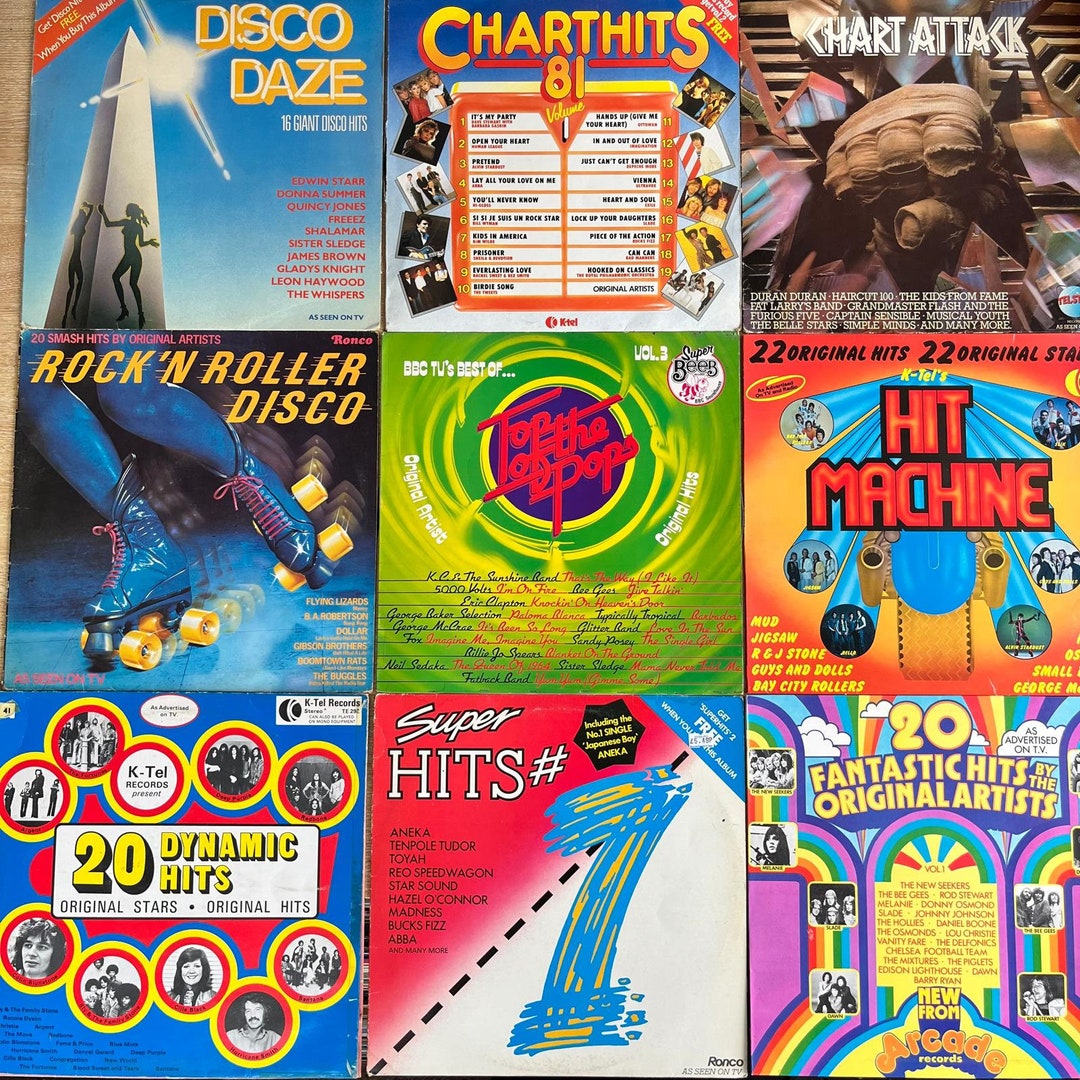Vintage 70s & 80s Compilation Vinyl -vinyl Record /gift - Etsy