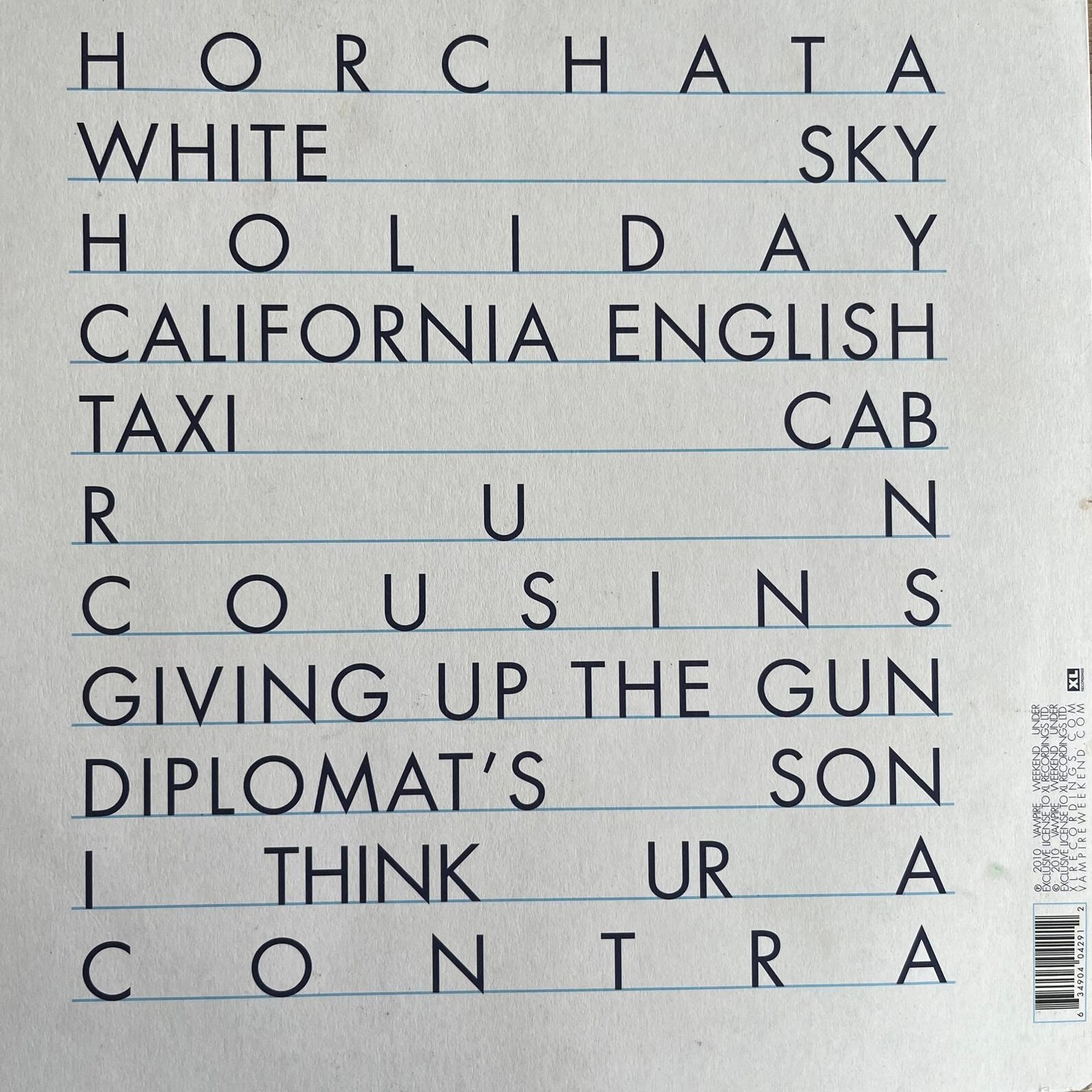 Vampire Weekend, Contra 2010,/ Vinyl/ Music/ Gift - Etsy