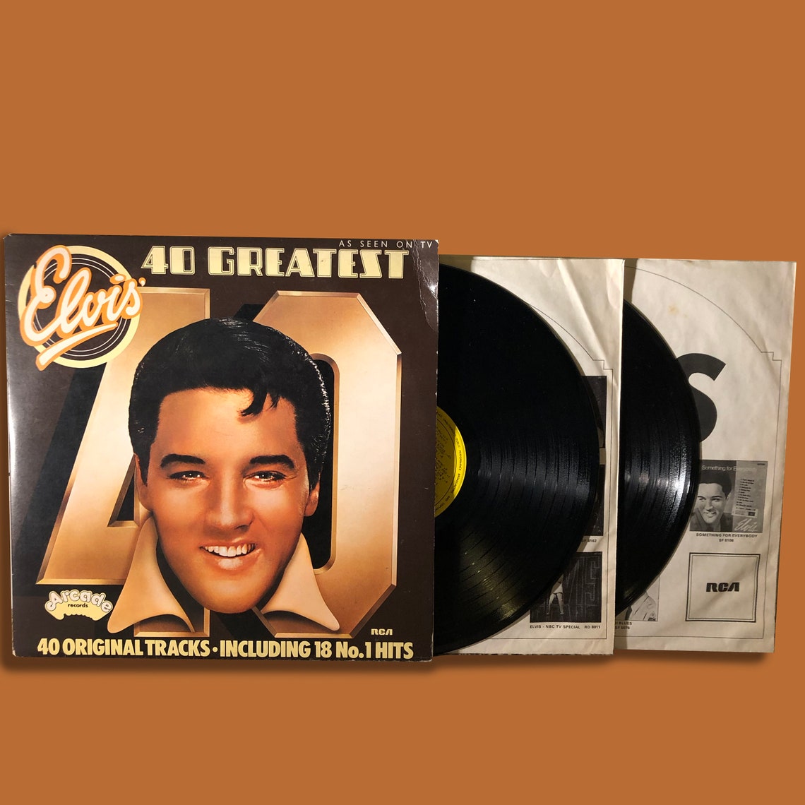 Elvis Presley, 40 Greatest Hits / Vinyl - Etsy