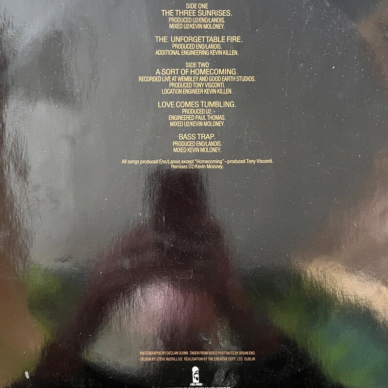 U2, the Unforgettable Fire, 12 Inch / Vinyl - Etsy