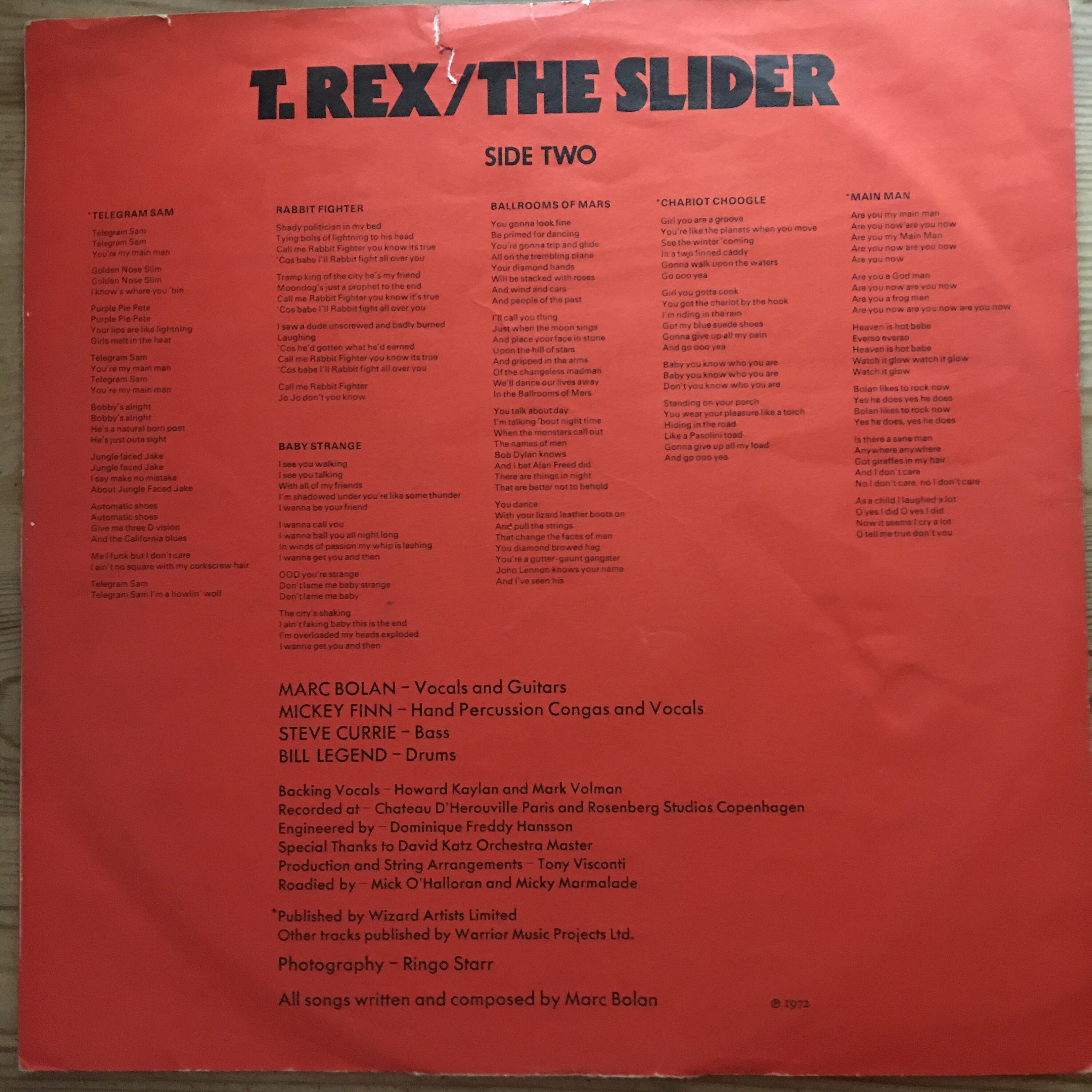 Marc Bolan & T-rex the Slider / Vinyl - Etsy