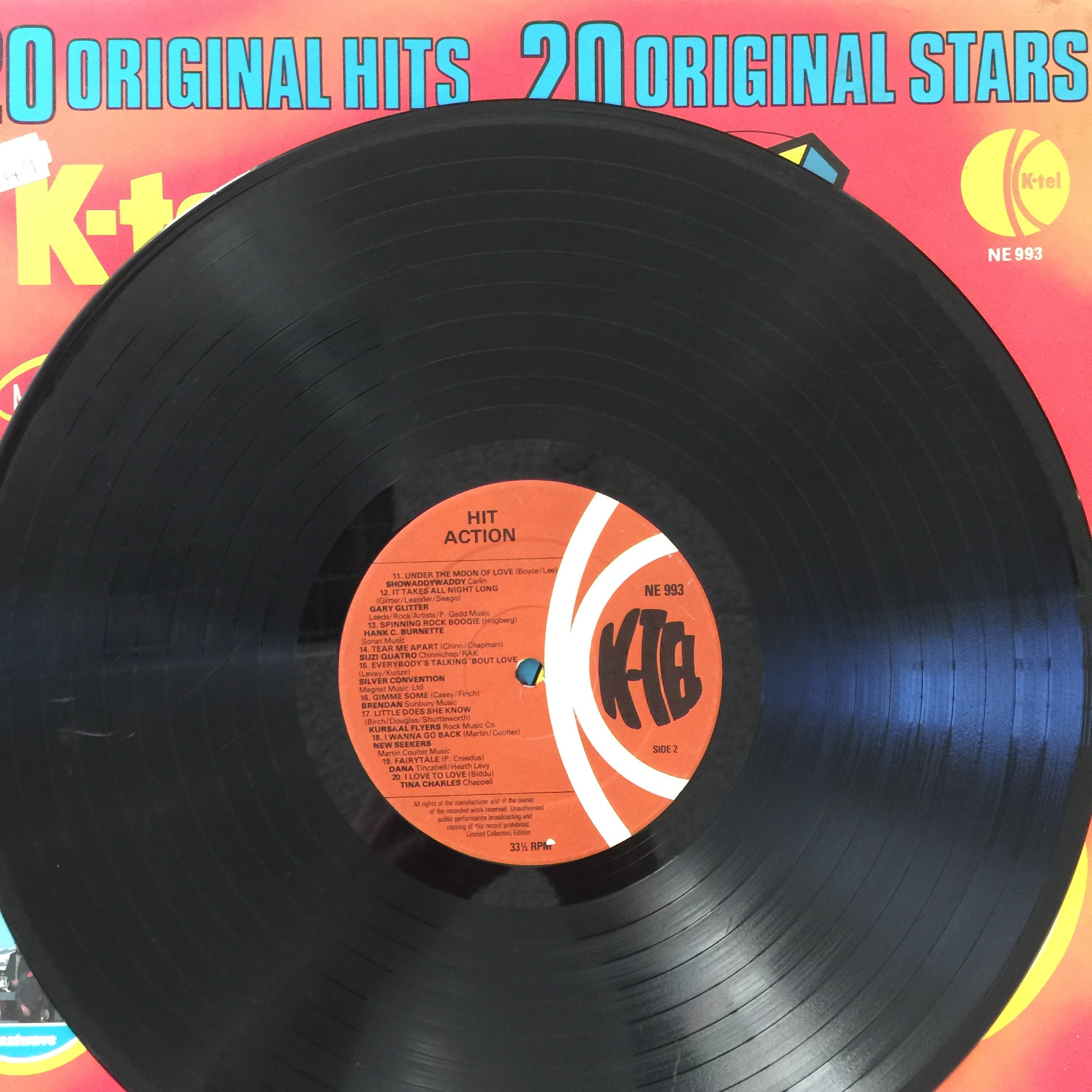 Various, Hit Action, 20 Original Hits, 20 Original Stars / Vinyl - Etsy