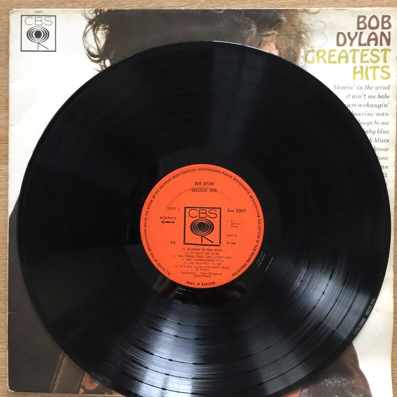 Bob Dylan, Greatest Hits / Vinyl - Etsy