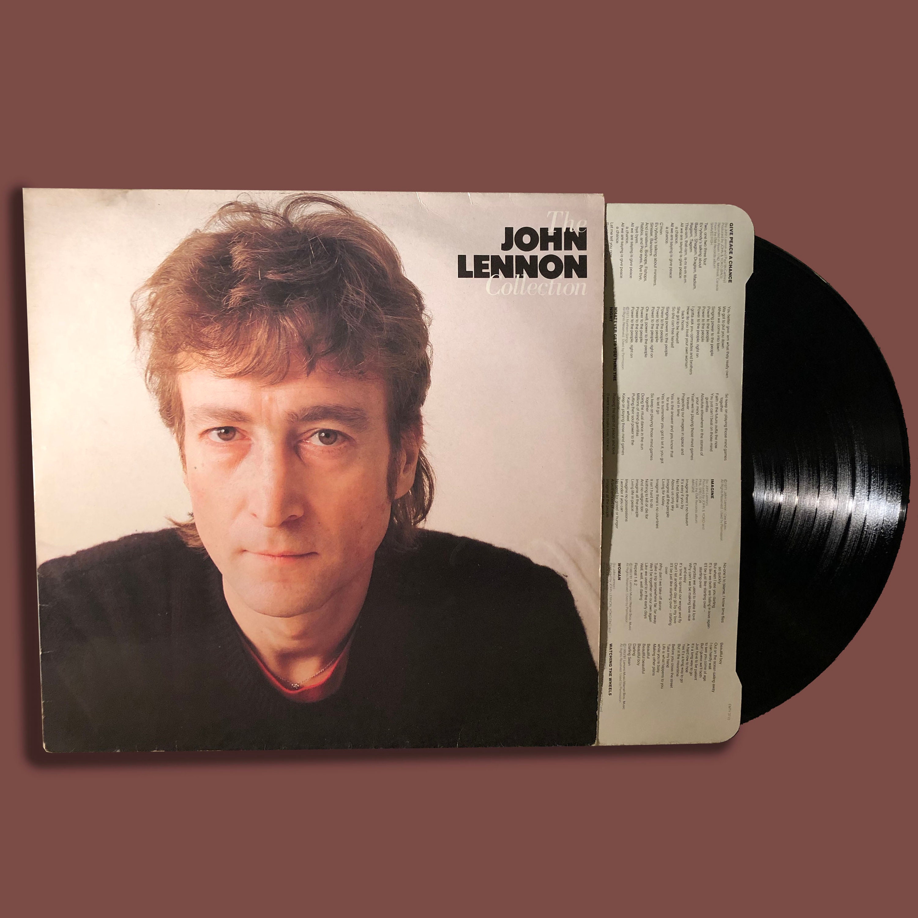 John Lennon, the John Lennon Collection Original EMTV37 1982 - Etsy