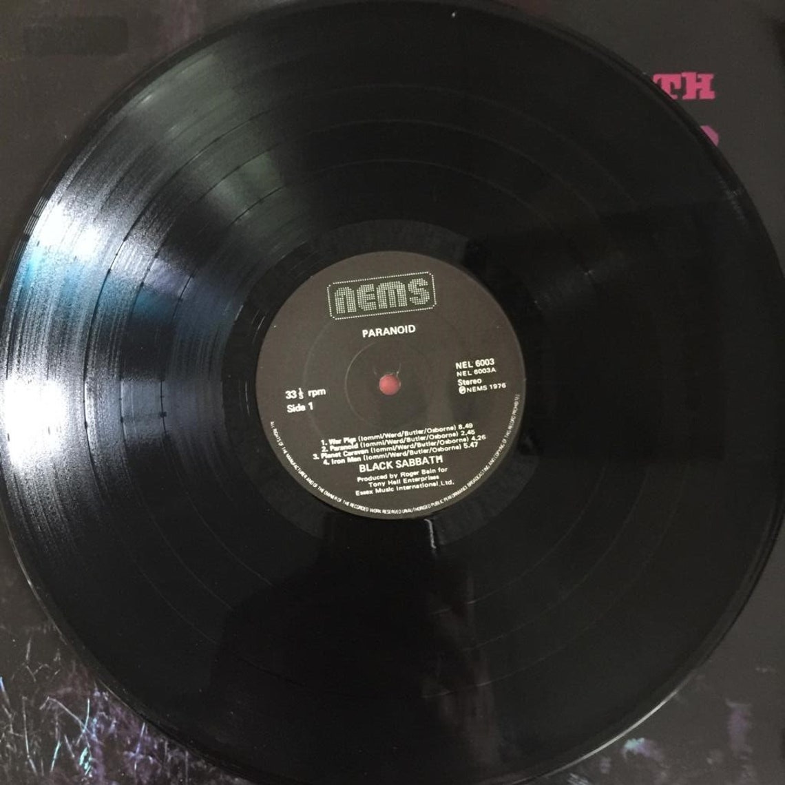 Black Sabbath , Paranoid / Vinyl Record/ Gift / Groovevinyl - Etsy
