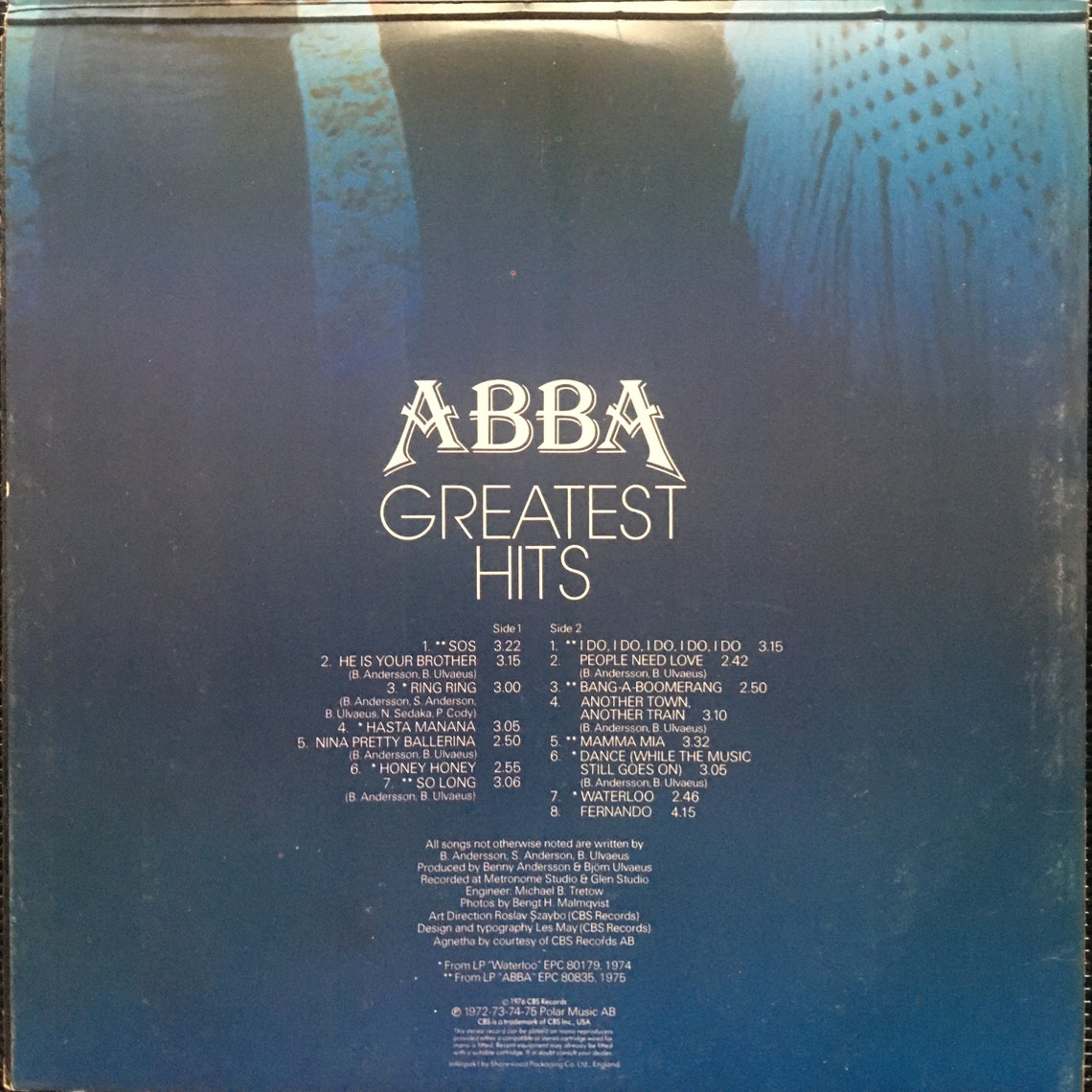 Abba, Greatest Hits / Vinyl - Etsy