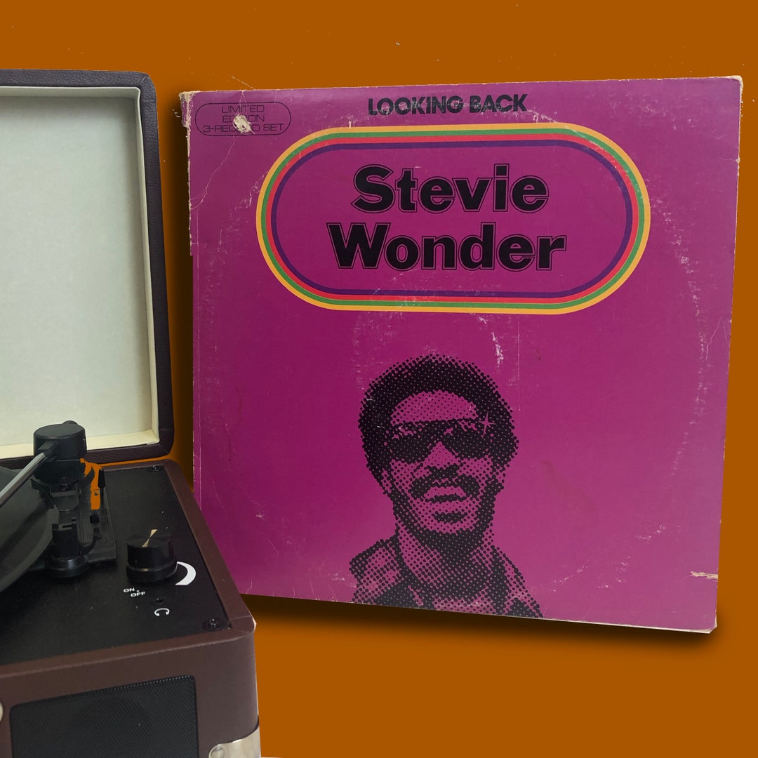 Stevie Wonder, Looking Back 1977 Original Limited Edition 3 Vinyl Album ...