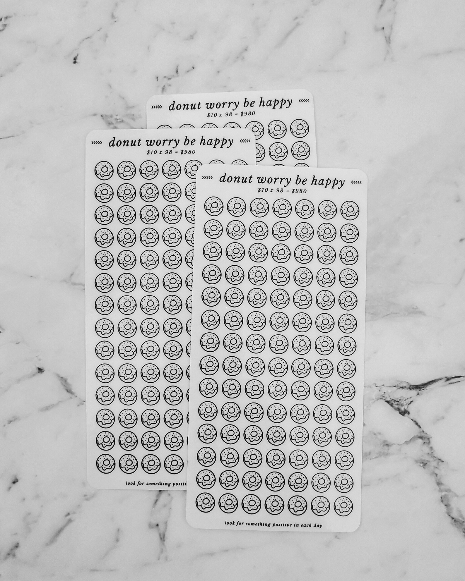 Donut Worry Be Happy Savings Challenge, 10 Dollar Budgeting Game, Cash ...