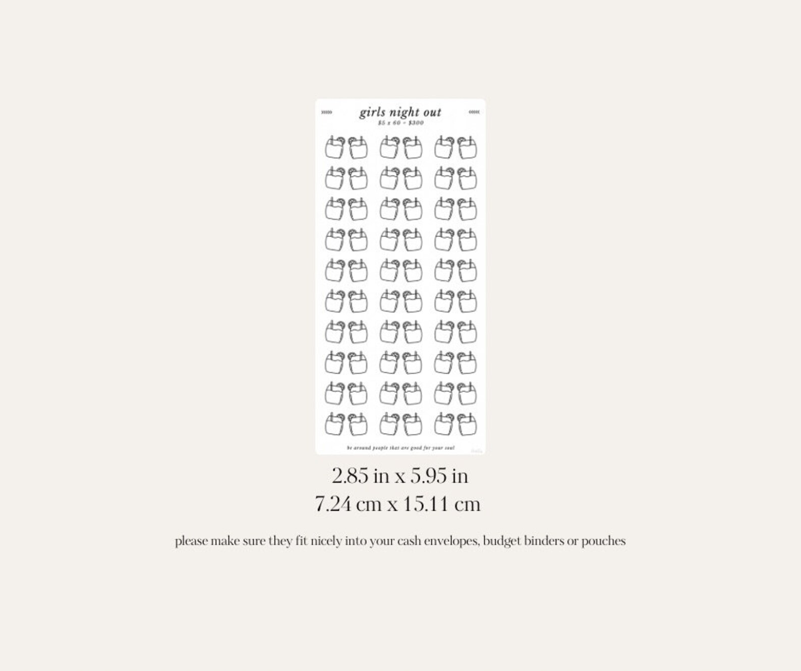 Girls Night Out Savings Challenge: Customizable Budget Template ...