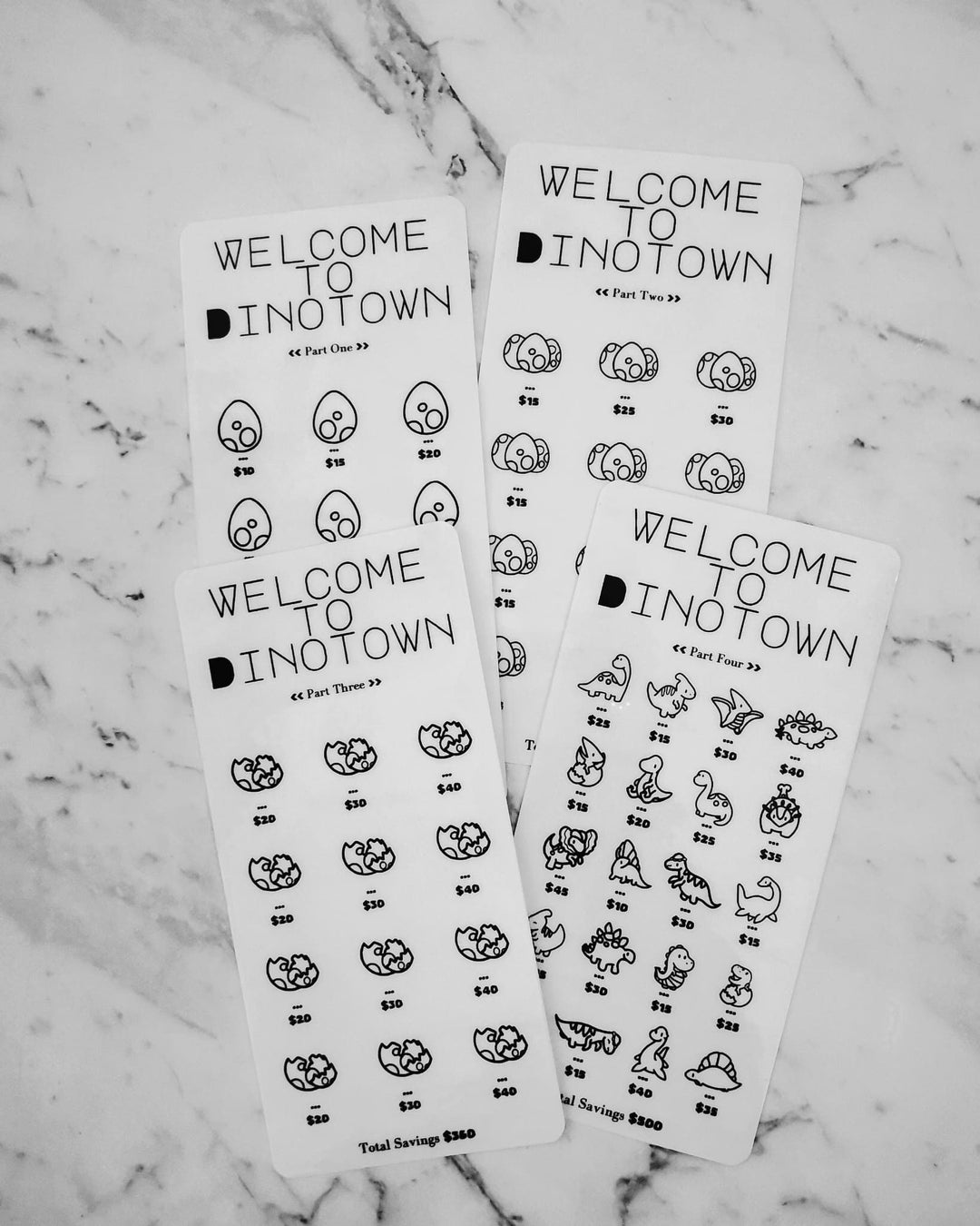 Dinotown 4-part Savings Challenge, Dinosaur Theme Bundle, Low or High ...