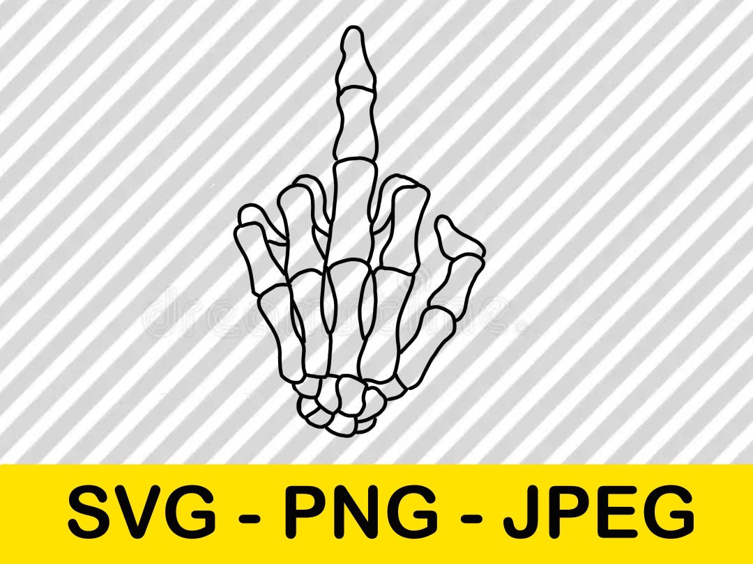 Skeleton Finger SVG - Digital Download - Cricut - Perfect for T-shirts ...
