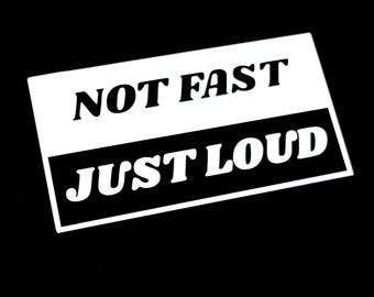Slow Car Club Decal - Not Fast Sticker - JDM - Low & Slow - Car Window ...