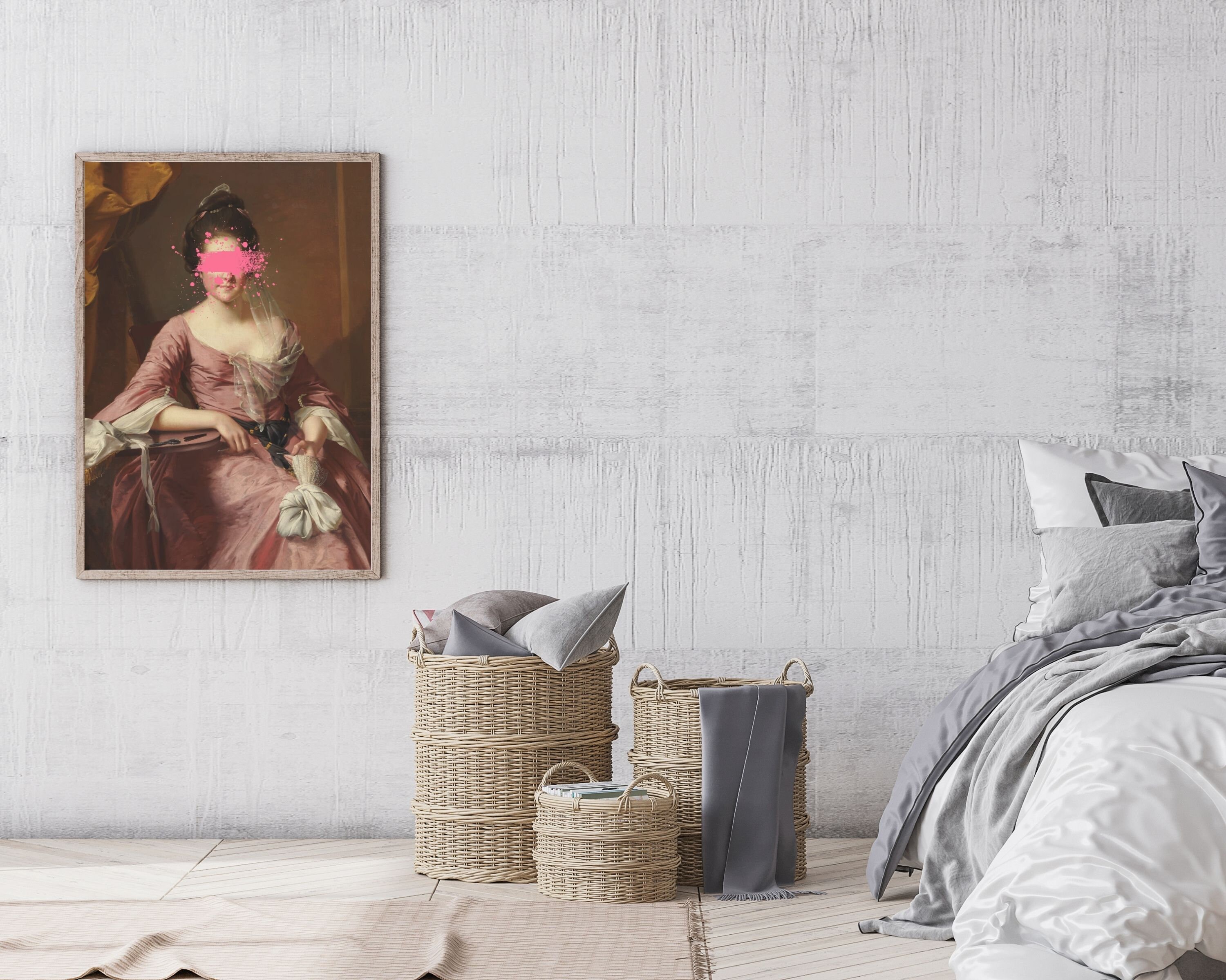 Female Portrait Altered Art Dark Academia Moody Wall Art - Etsy
