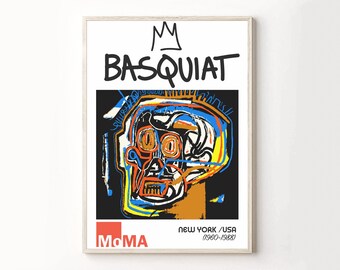 Untitled Skull : Jean-michel Basquiat Poster Basquiat Poster - Etsy