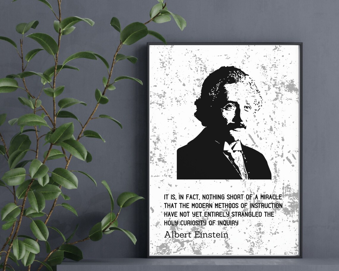 Albert Einstein Quotes Mottoquotes About - Etsy