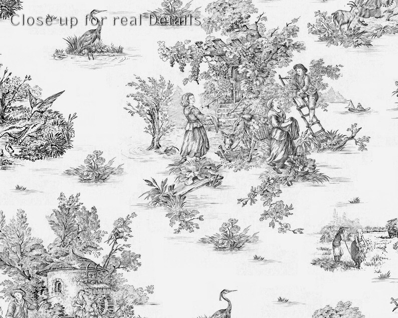 Toile Digital Paper, Toile De Jouy Digital Paper, Classic French ...