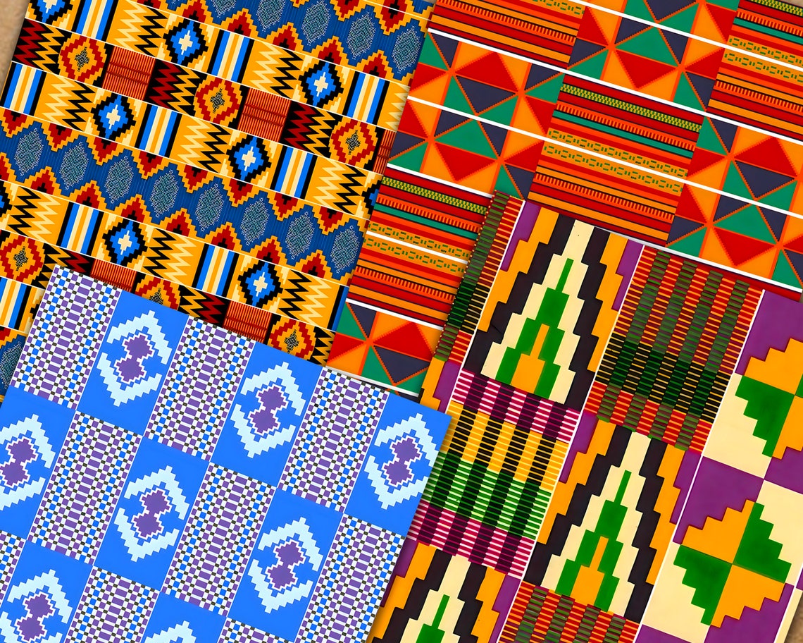 Ankara Designs Digital Paper, Seamless, African Ankara, 10'x8', Instant ...