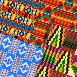 Ankara Designs Digital Paper, Seamless, African Ankara, 10'x8', Instant ...