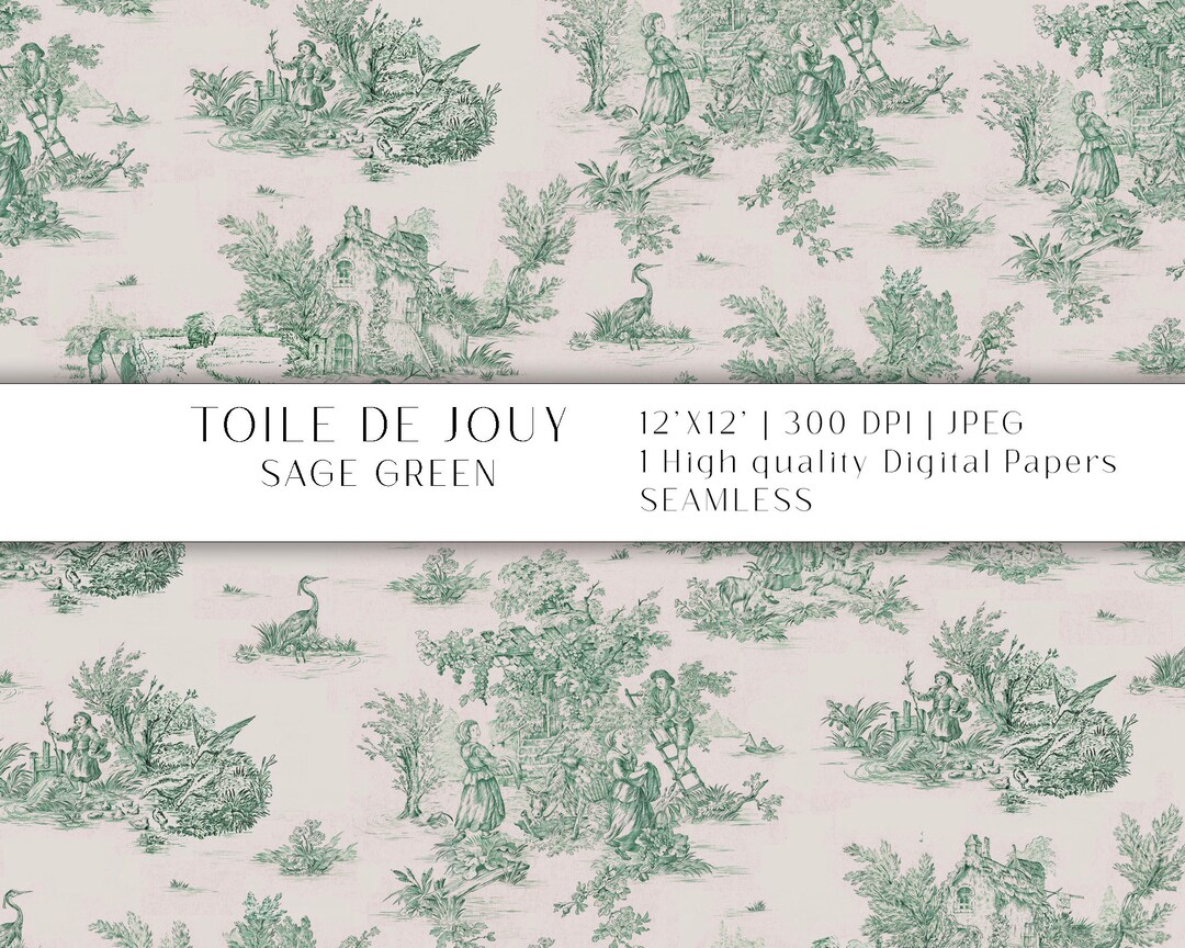 Toile Digital Paper, Toile De Jouy Digital Paper, Classic French ...