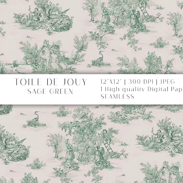 Toile Digital Paper - Etsy