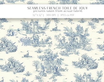 Toile Digital Paper, Toile De Jouy Digital Paper, Classic French ...