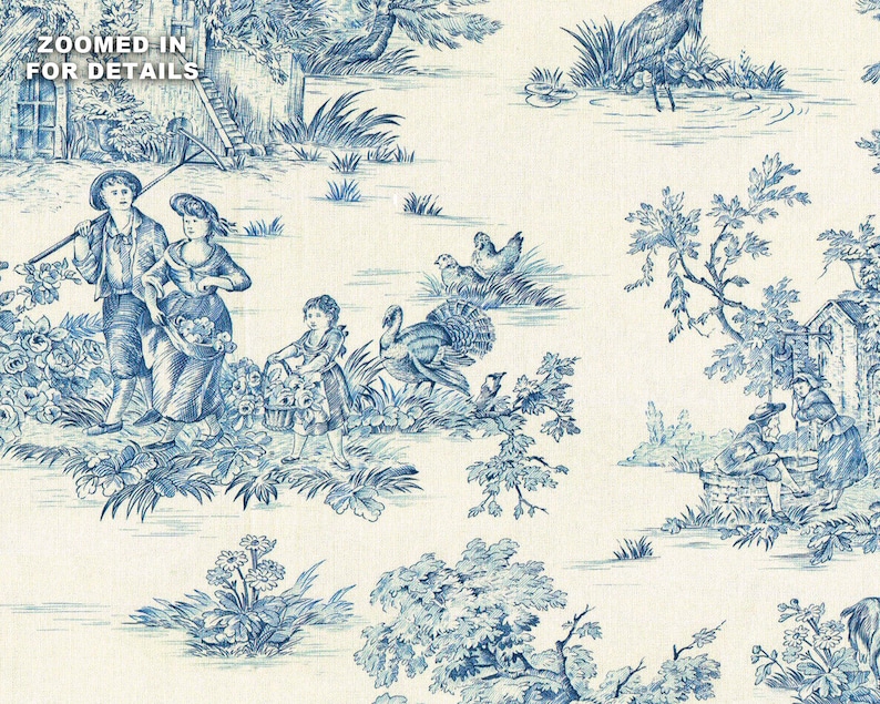 Toile Digital Paper, Toile De Jouy Digital Paper, Classic French ...