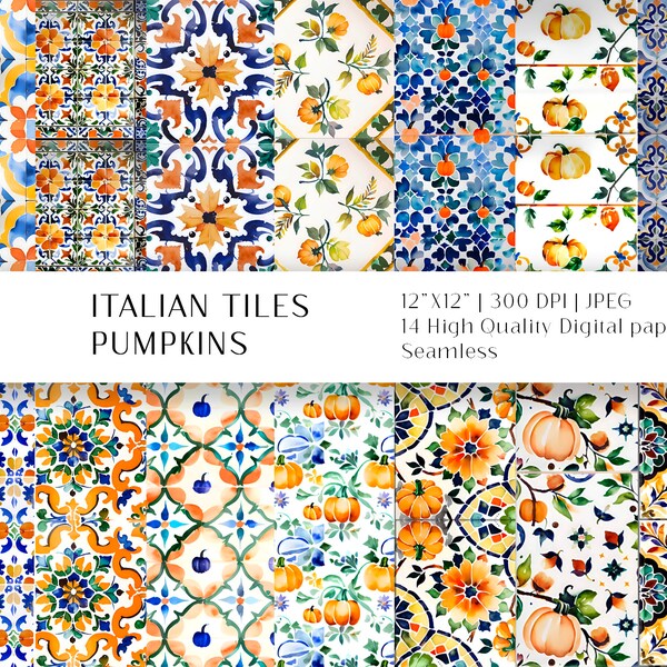 Tiles Digital Paper - Etsy