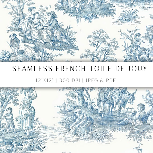 French Toile - Etsy