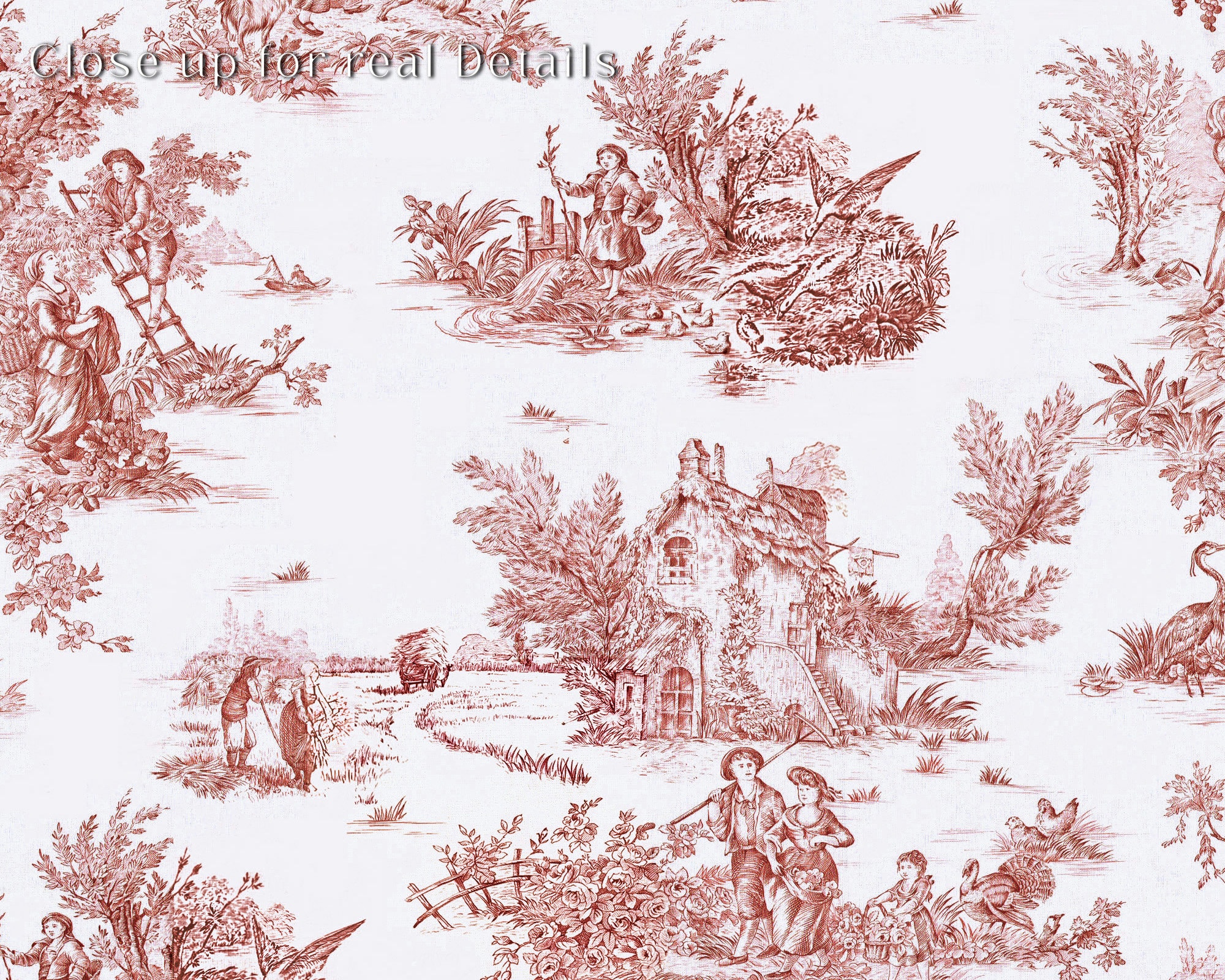 Toile Digital Paper, Toile De Jouy Digital Paper, Classic French ...