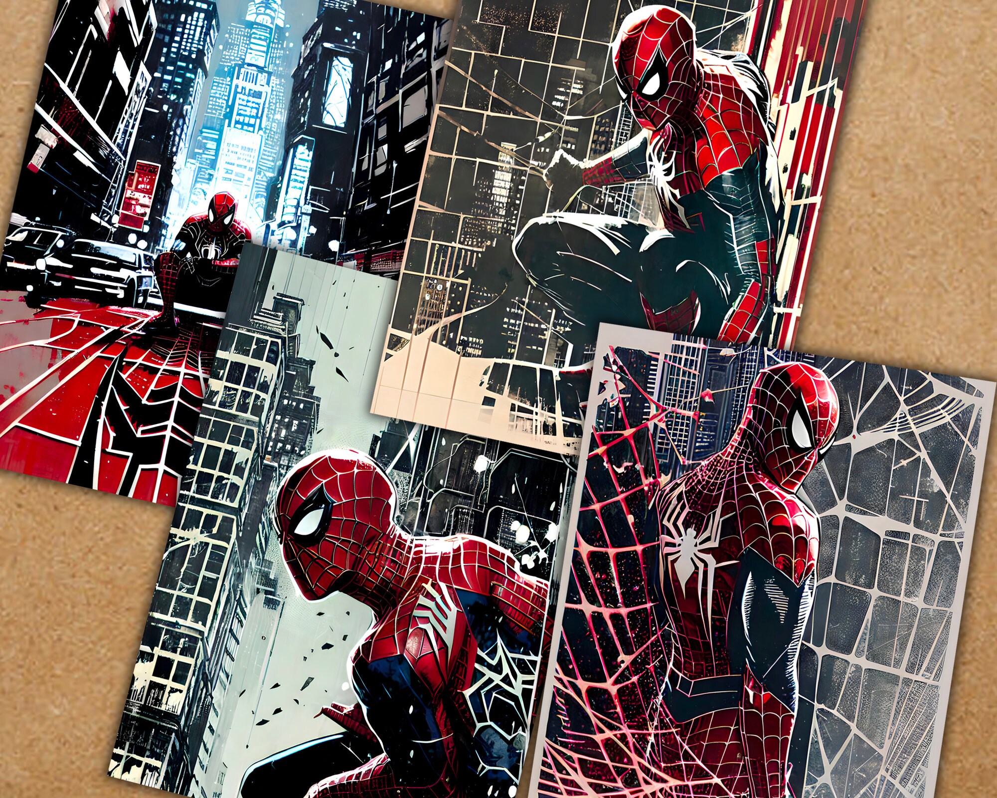 Spiderman Poster Set | Avengers Art Prints (digital Download) - Etsy