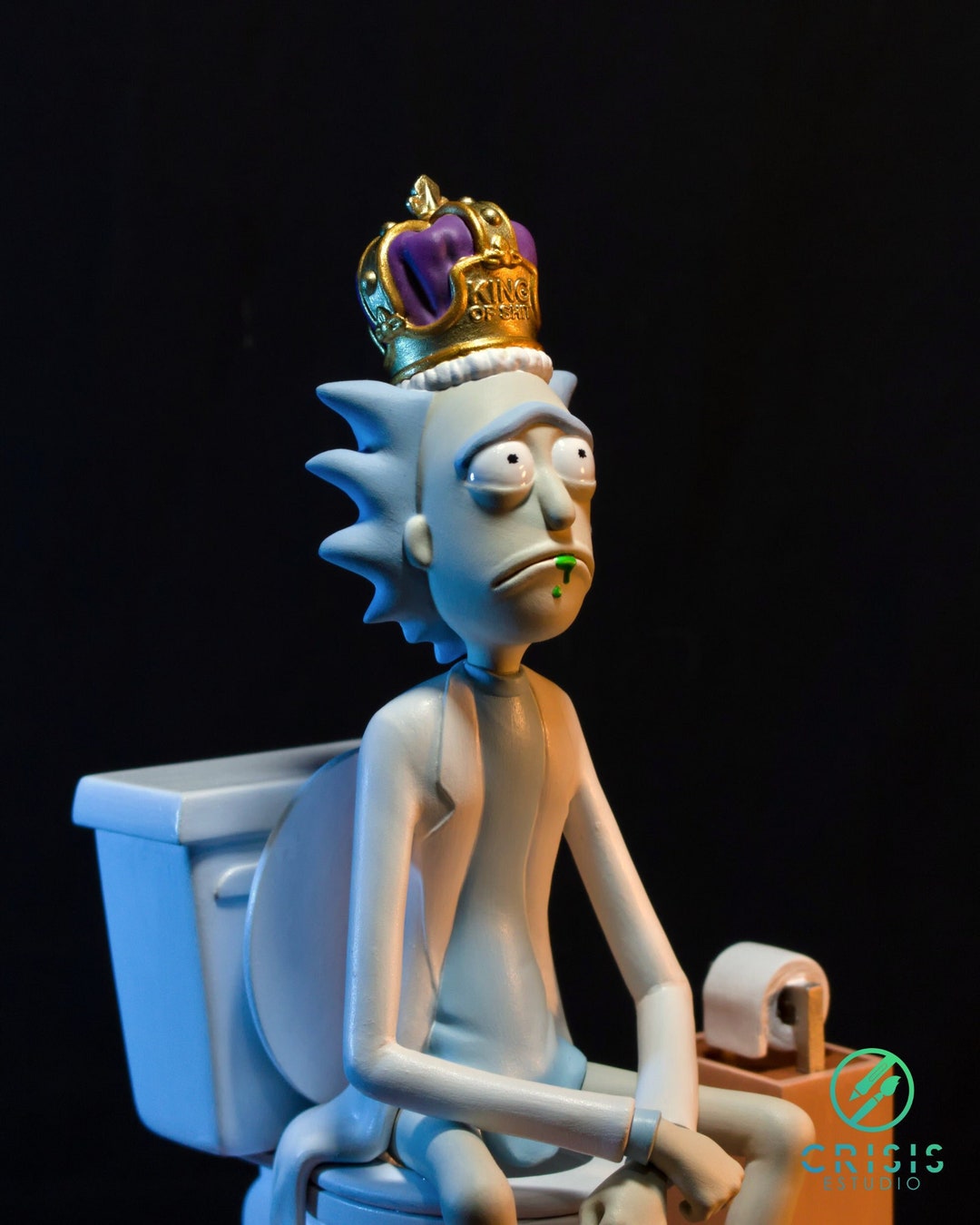 Arttoy King Of Shit Rick Sanchez Diorama Original - Etsy Nederland