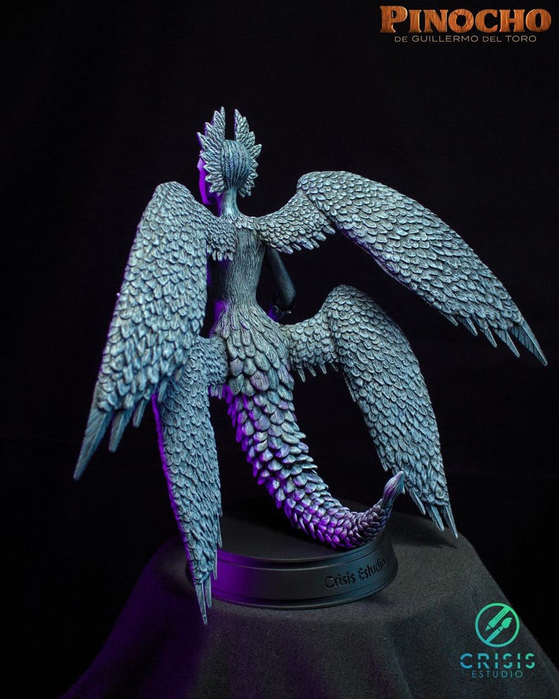 Woodsprite Statue From Pinocchio by Guillermo Del Toro - Rare Custom ...