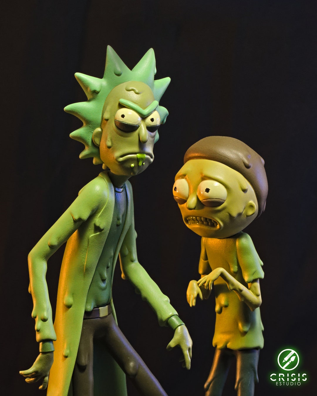 Toxic Rick and Morty Resin Statue - Fan Art - Custom - Etsy