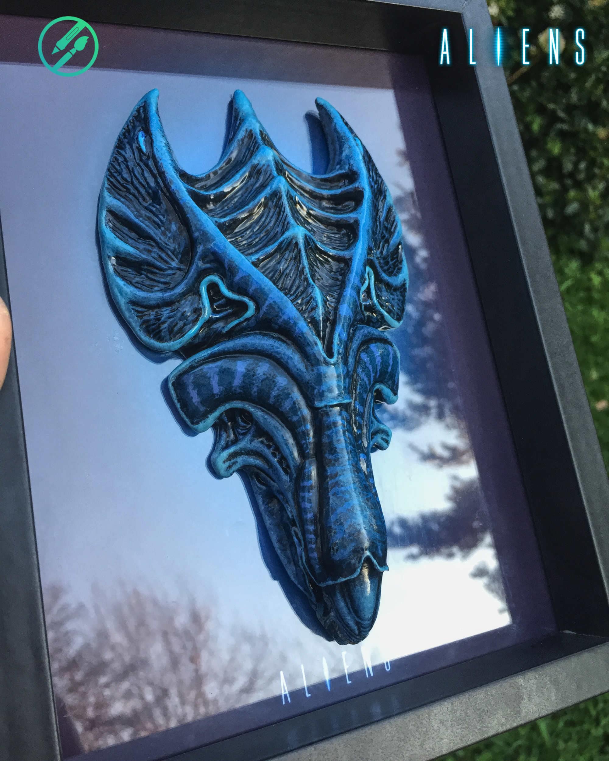 QUEEN ALIEN Resin Head Sculpture - Etsy