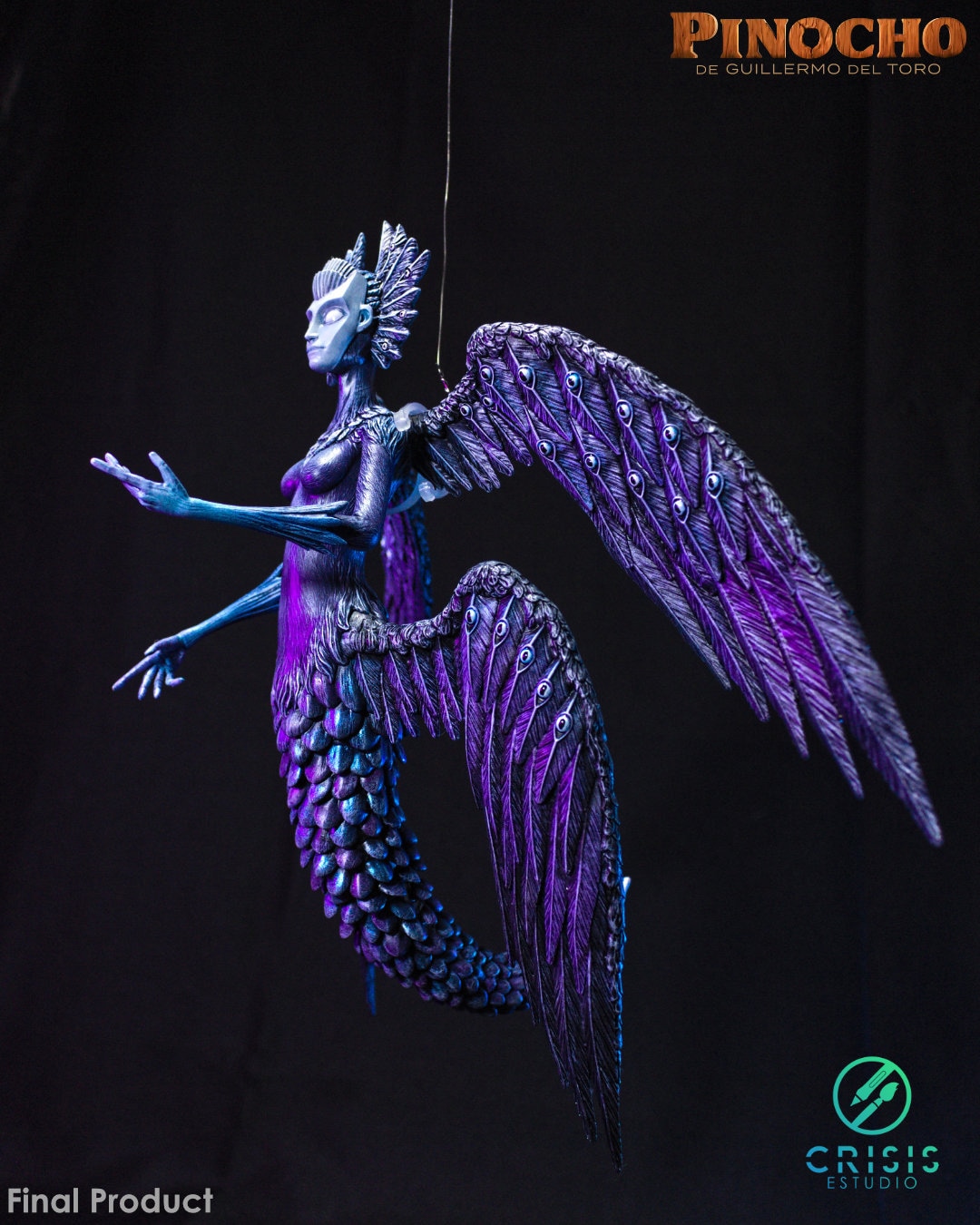 Woodsprite Statue From Pinocchio by Guillermo Del Toro - Rare Custom ...