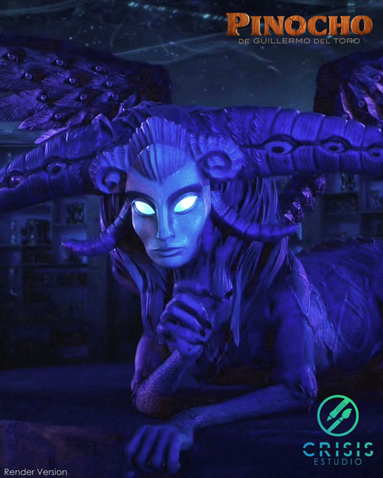 Spirit of Death WALL HANGER From Pinocchio by Guillermo Del Toro ...