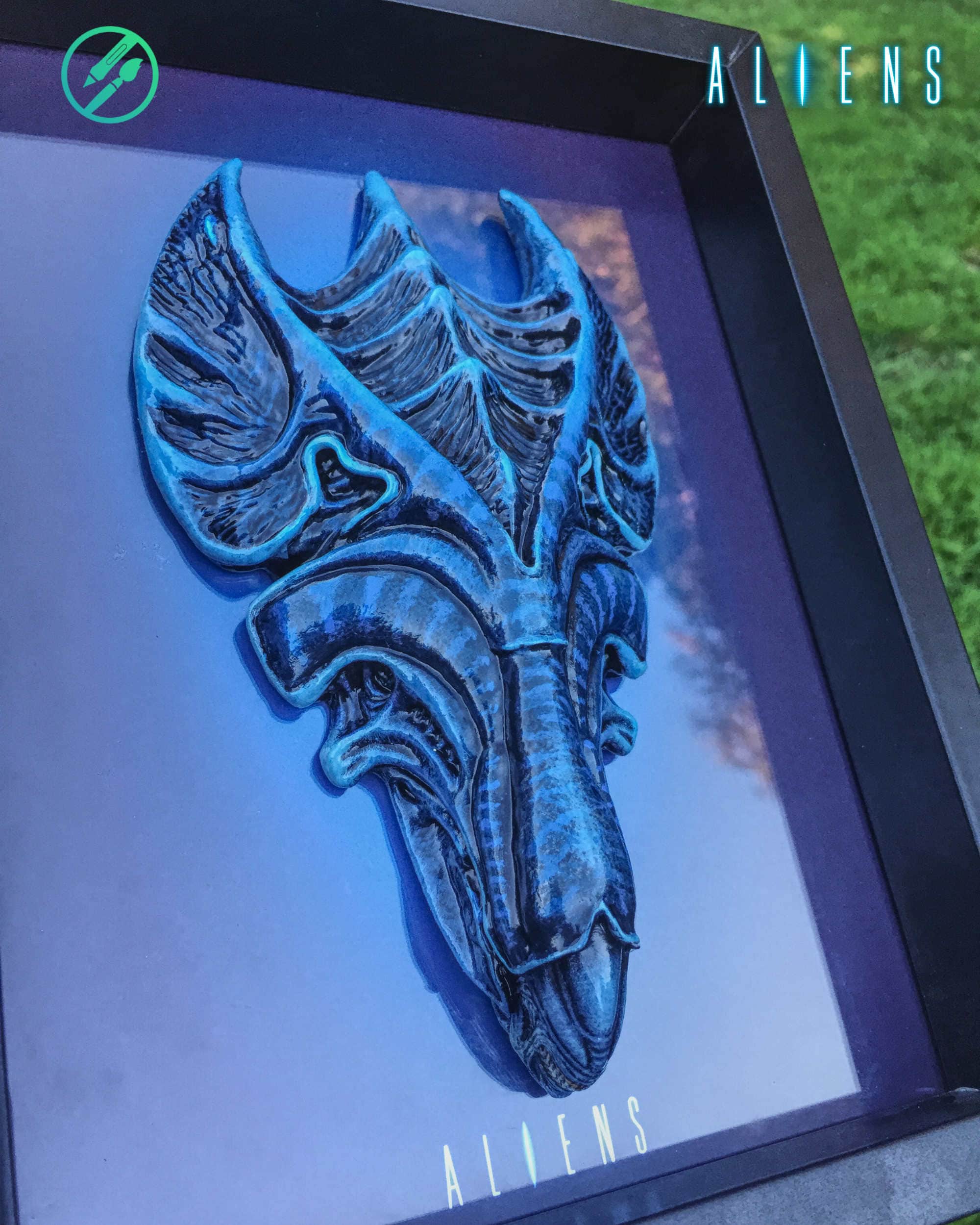 QUEEN ALIEN Resin Head Sculpture | Etsy