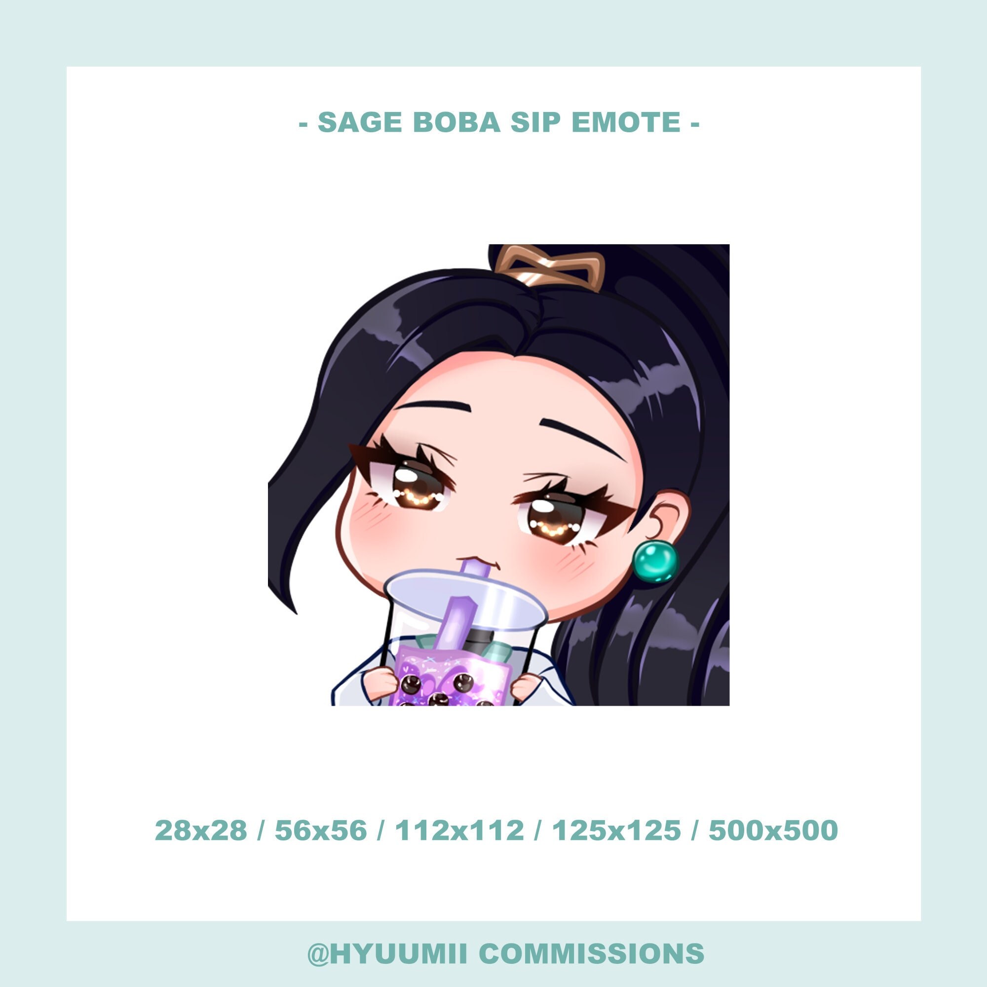 Valorant Sage Boba Sip for Twitch Discord Youtube or Any - Etsy