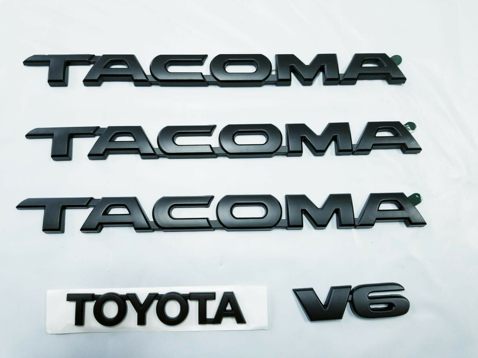 Toyota Tacoma Emblems 5 Pcs Set/ Doors And Tailgate Black Abs | Etsy