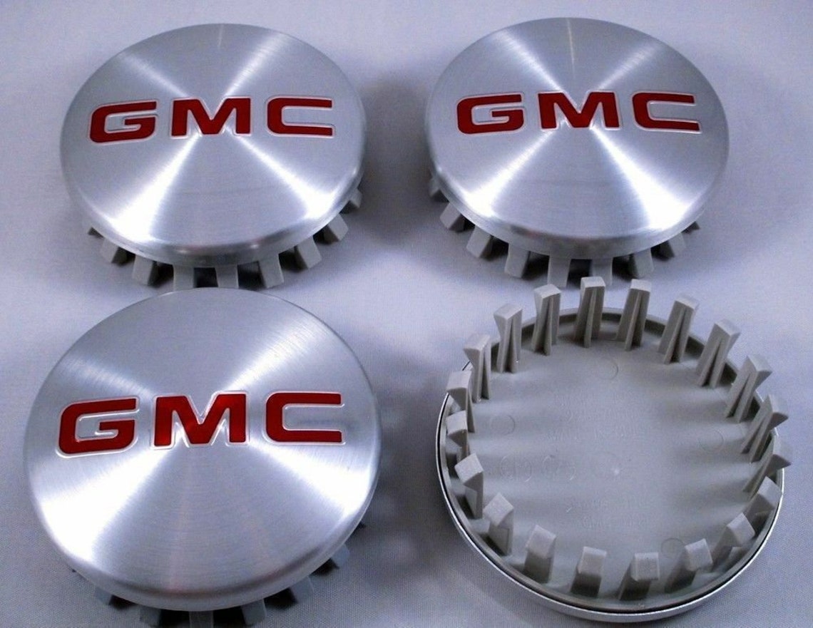 Gmc Brushed Aluminum Wheel Center Caps 22837060 83mm | Etsy