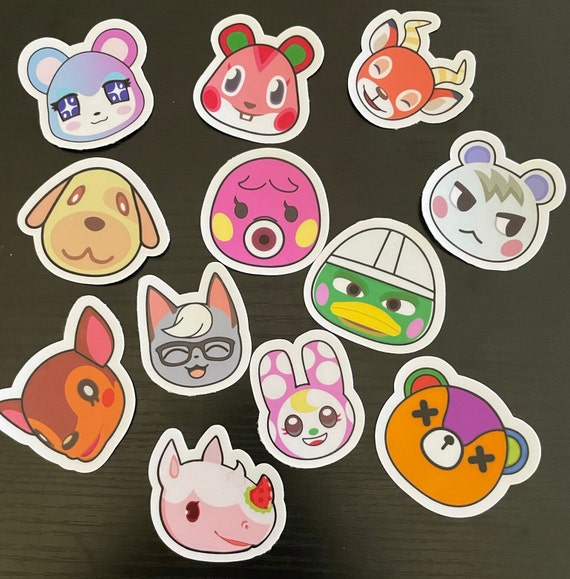 Animal Crossing inspired popular villager sticker pack | Etsy