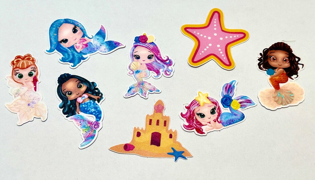 Cute Mermaid Stickers - Etsy