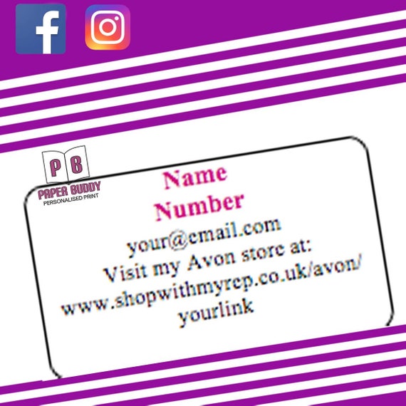 Avon Brochure Labels 65 Stickers per Sheet for Avon Lady | Etsy UK